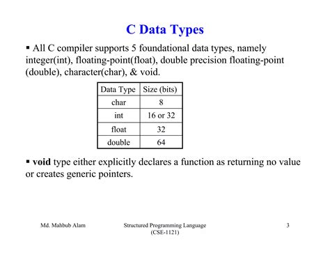 Lecture02constants Variable And Data Types Ppt