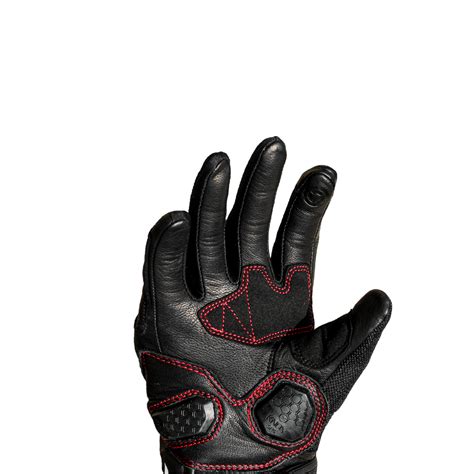 Raida Airwave Motorcycle Gloves Black Red Probikers Pune