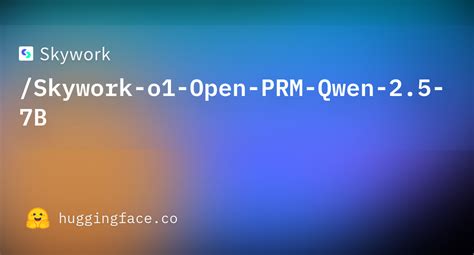 Configuration Qwen2 Rm Py Skywork Skywork O1 Open PRM Qwen 2 5 7B At Main