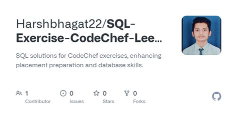 Github Harshbhagat22sql Exercise Codechef Leet Code Sql Solutions