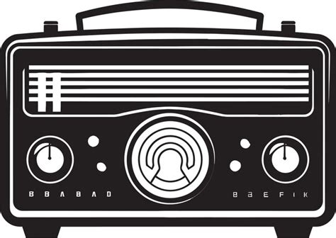 Premium Vector Traditional Wireless Black Icon Historic Broadcast Vector Black Design
