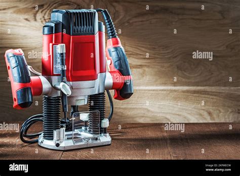 Side View Red Speed Variable Power Small Plunge Router Milling Machine Portable Electric Hand