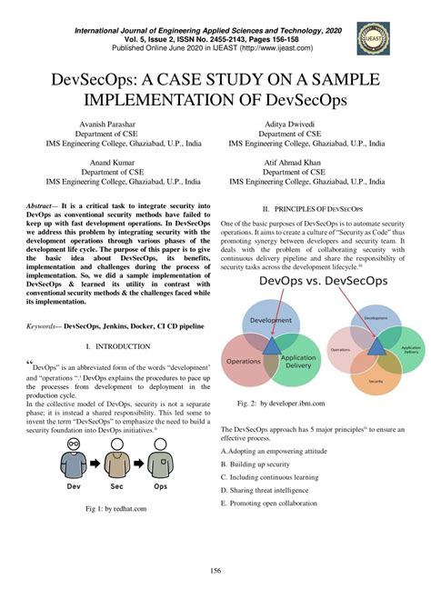 PDF DevSecOps A CASE STUDY ON A SAMPLE IMPLEMENTATION OF DevSecOps