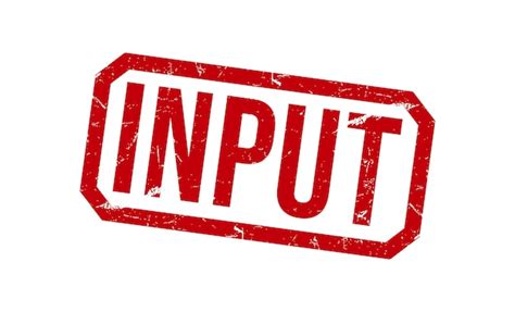Premium Vector Input Red Rubber Stamp On White Background Input Stamp