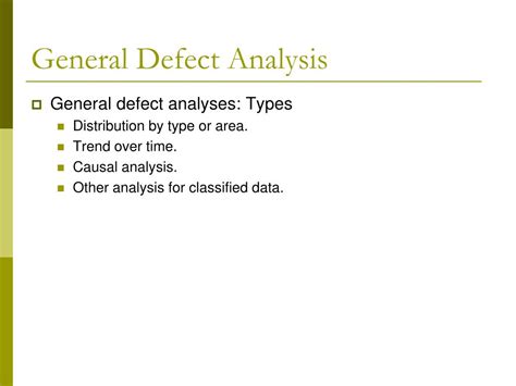 PPT Chapter 20 Defect Classification And Analysis PowerPoint Presentation ID 3897176