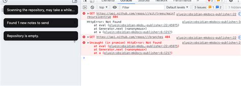 Bug Refresh Published And Upload New Notes Repo Empty Error Issue Enveloppe