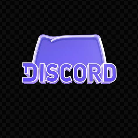 Discord Logo With 3d Render Etched Glass Material Pulsating Glow Purple And White Color Scheme