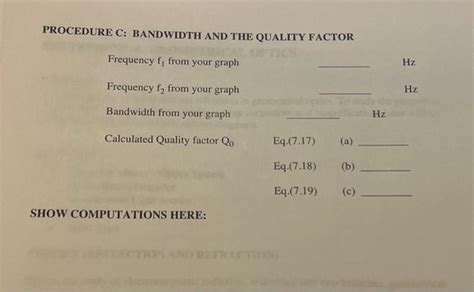 Procedure B Resonance Resonance Frequency ± F F