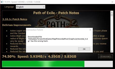 Unable To Download Game Connection Failure Downloaded File Has The Wrong Hash Any Help