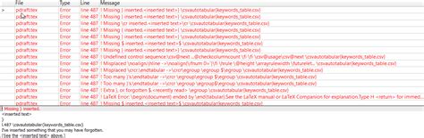 Trouble With A Simple Csvsimple And Csvautotabular Table Tex Latex