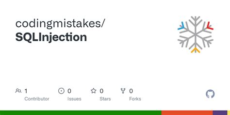 github codingmistakes sqlinjection
