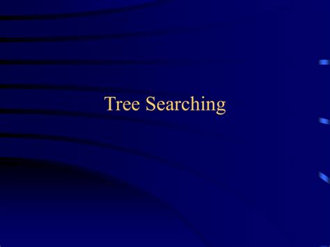 Depth First Searching