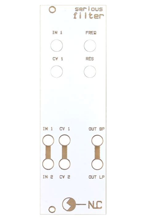 Serious Filter Panel Nonlinear Circuits Modular Addict Synth Diy