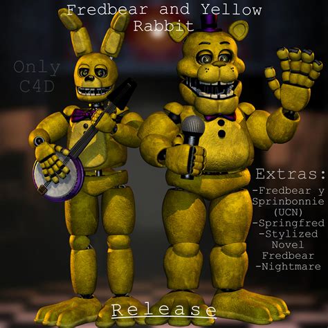 C4d Fredbear And Yellow Rabbit Release By Alexbonilma On Deviantart