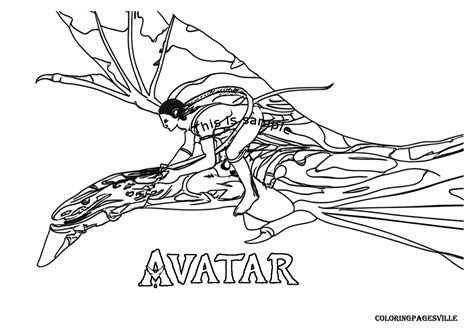 Avatar Coloring Pages
