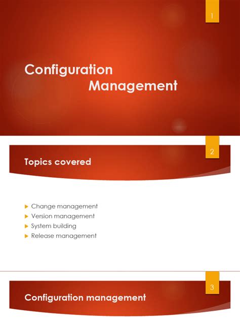 Lecture 7 8 Configuration Management Pdf Version Control Software