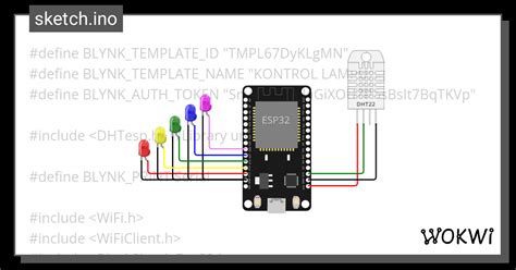 Tugas Kontrol Lampu Ayuni Sari Wokwi Esp32 Stm32 Arduino Simulator