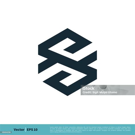 추상 S 문자 육각형 모양 아이콘 벡터 로고 템플릿 일러스트 디자인 벡터 Eps 10 알파벳 S에 대한 스톡 벡터 아트 및 기타 이미지 알파벳 S 로고 테크놀로지