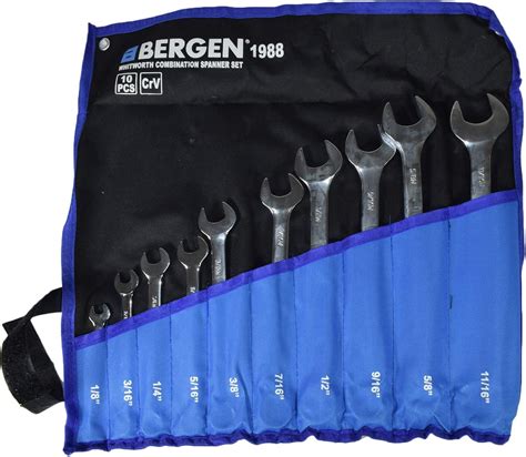 British Whitworth Bsw Combination Wrench Spanner 10pc 1 8 11 16w Amazon Ca Tools And Home