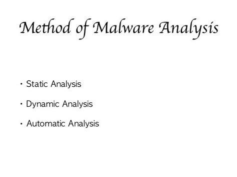 Fundamental Of Malware Analysis