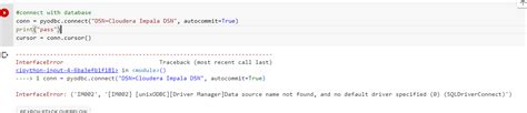 Python Pyodbc Connection With Cloudera Impala Fails On Colab Stack Overflow