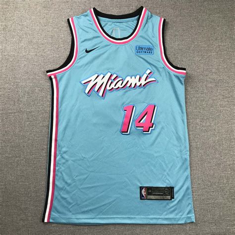 Tyler Herro 14 Miami Heat 2020 21 Vice Wave Blue Swingman Jersey