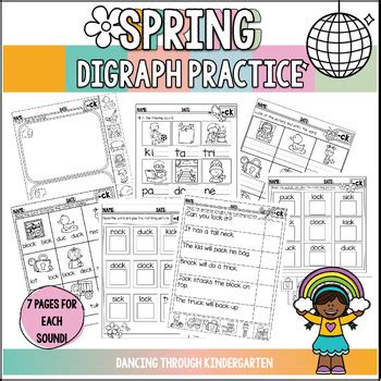 Spring Digraph CK Practice Differentiated FREEBIE TPT
