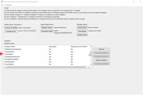 part 1 configuring dp agent and remote source in sap community