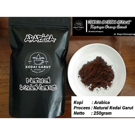Jual Natural Kedai Coffee Garut 250gram Shopee Indonesia