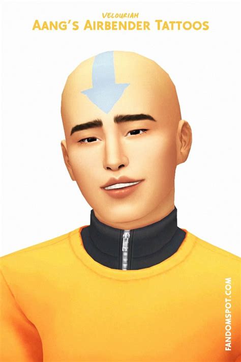 Avatar Aangs Airbender Tattoos And Scars Sims 4 Cc Sims 4 Tattoos
