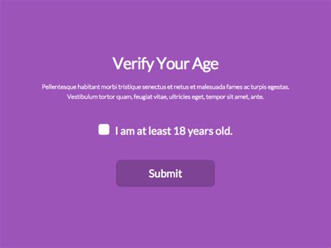 Age Verifier For WordPress By Nickys CodeCanyon