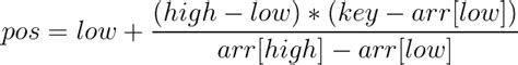 Demystifying Interpolation Formula For Interpolation Search