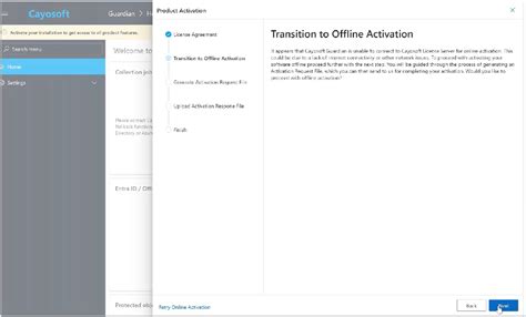 Activating Cayosoft Guardian License Offline Cayosoft Help Center