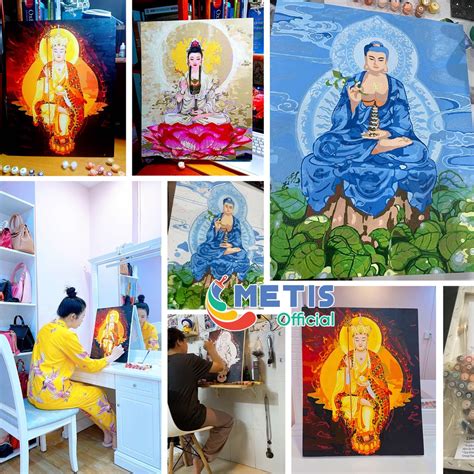 Mua Tranh Số Hoá Tổng Hợp Tranh Phật Giáo Tranh Tô Màu Theo Số Chuẩn