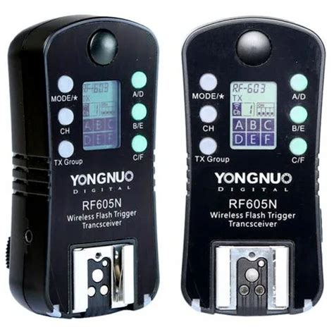 YongNuo RF 605N 1 Pair Wireless Flash Trigger For Nikon DSLR Cameras Compatible With RF 602