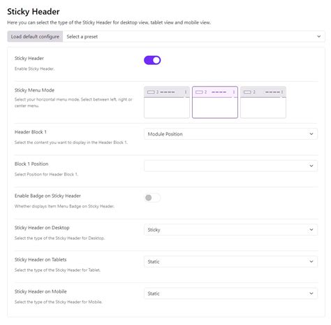Sticky Header Astroid Framework