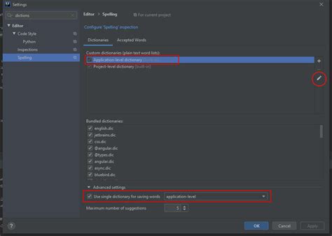IntelliJ IDEA Dictionary Settings For IDE Stack Overflow
