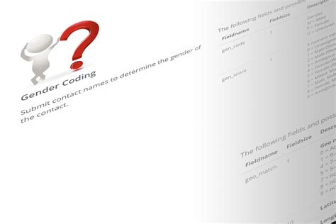 Gender Coding Services UpdateYourList Com