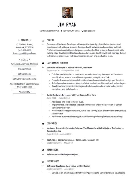 Software Developer Resume Examples And Templates 2025 ·