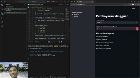 Streamlit Dalam Python Membuat Pembayaran Mingguan Dan Bulanan Youtube