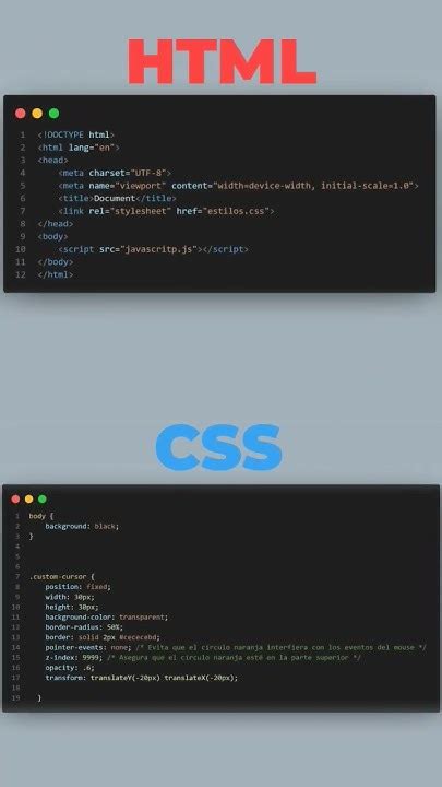 Tutorial De Circulo Siguiendo Al Cursor Javascript Html Css Youtube
