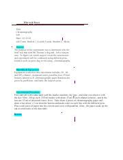 Identifying The Culprit Through Chromatography Experiment Course Hero