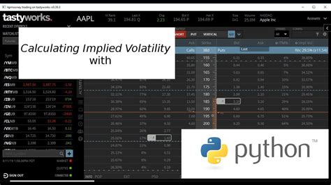 Calculating Implied Volatility From An Option Price Using Python Youtube
