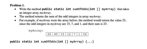 Solved Problem 1 Write The Method Public Static Int