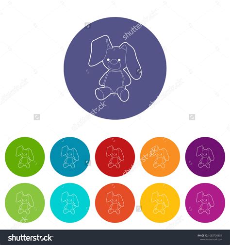 Soft Toy Icon Outline Illustration Soft Stock Vector Royalty Free