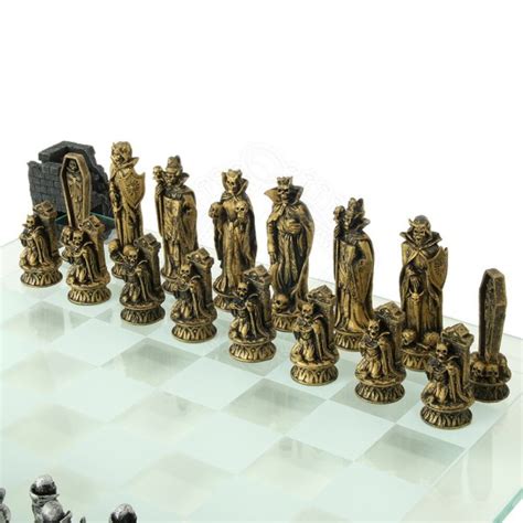 Vampire Chess Set With Glass Chessboard Outfit4events