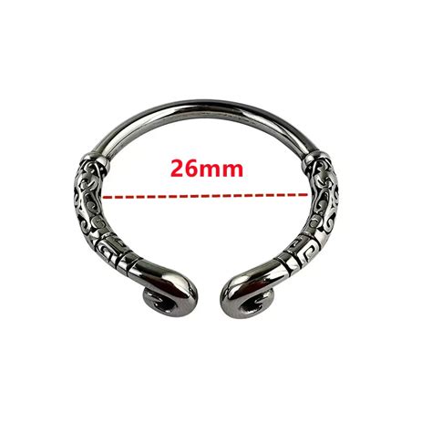 Engraved Metal Head Sex Toys Penis Ring Male Glans Ring Stainless Steel