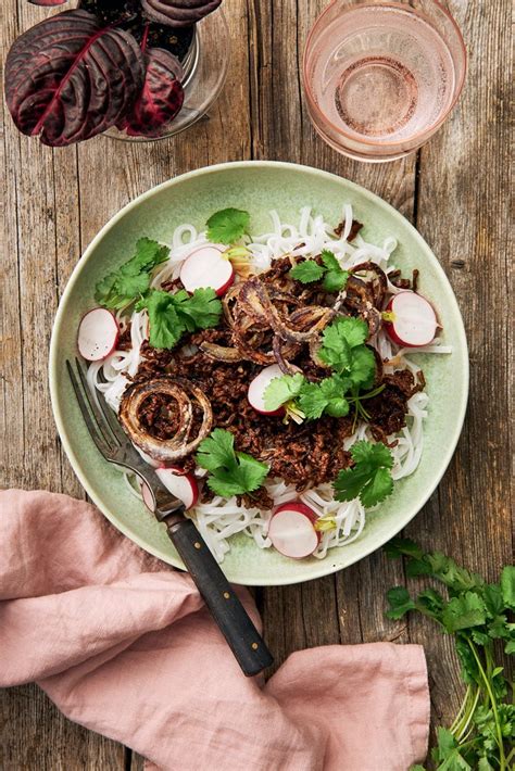 Thit Bo Voi Nam Nötkött Med Svamp Och Risnudlar Recept Linas Matkasse