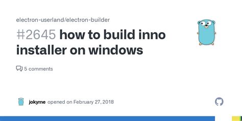 How To Build Inno Installer On Windows · Issue 2645 · Electron