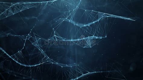 Abstract Motion Background Digital Plexus Data Networks Stock Video